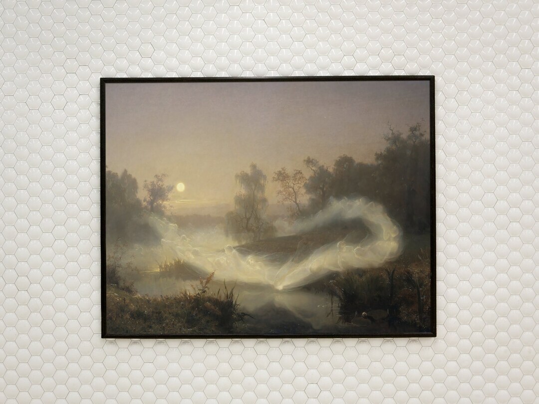 Dancing Fairies by August Malmstrom Canvas Wall Art, Swedish Art Print ...