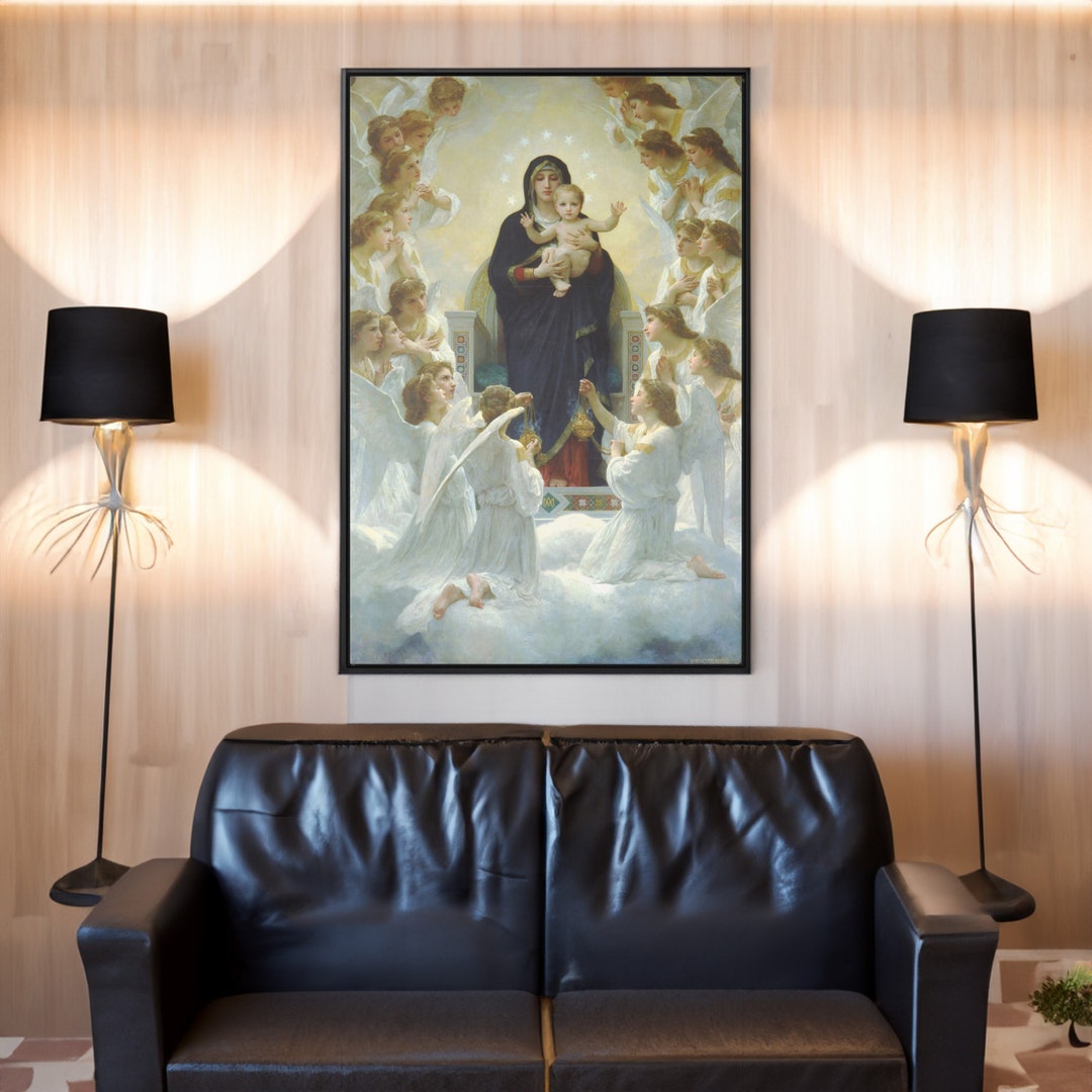 Virgin Mary by William-adolphe Bouguereau Canvas Wall Art, Madonna and ...