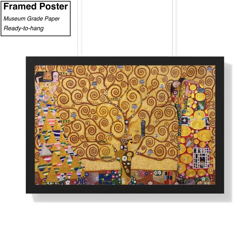 Gustav Klimt Tree of Life Canvas/poster Wall Art Art Nouveau - Etsy