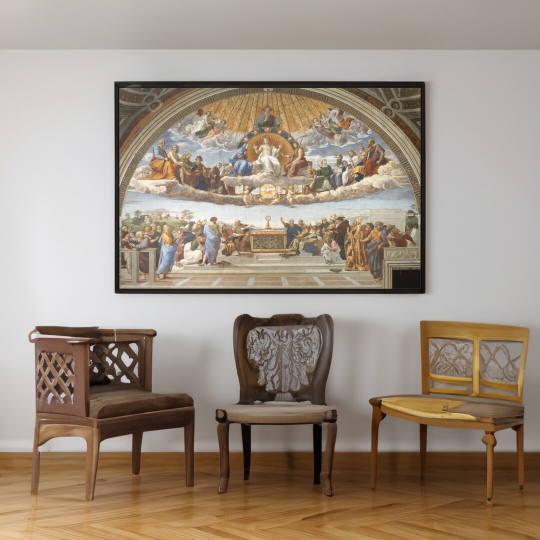 Disputation of the Holy Sacrament by Raphael Canvas/poster Wall Art ...