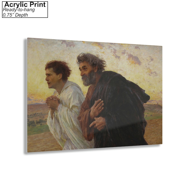 The Disciples Peter and John Running to the Tomb on the Morning of the ...