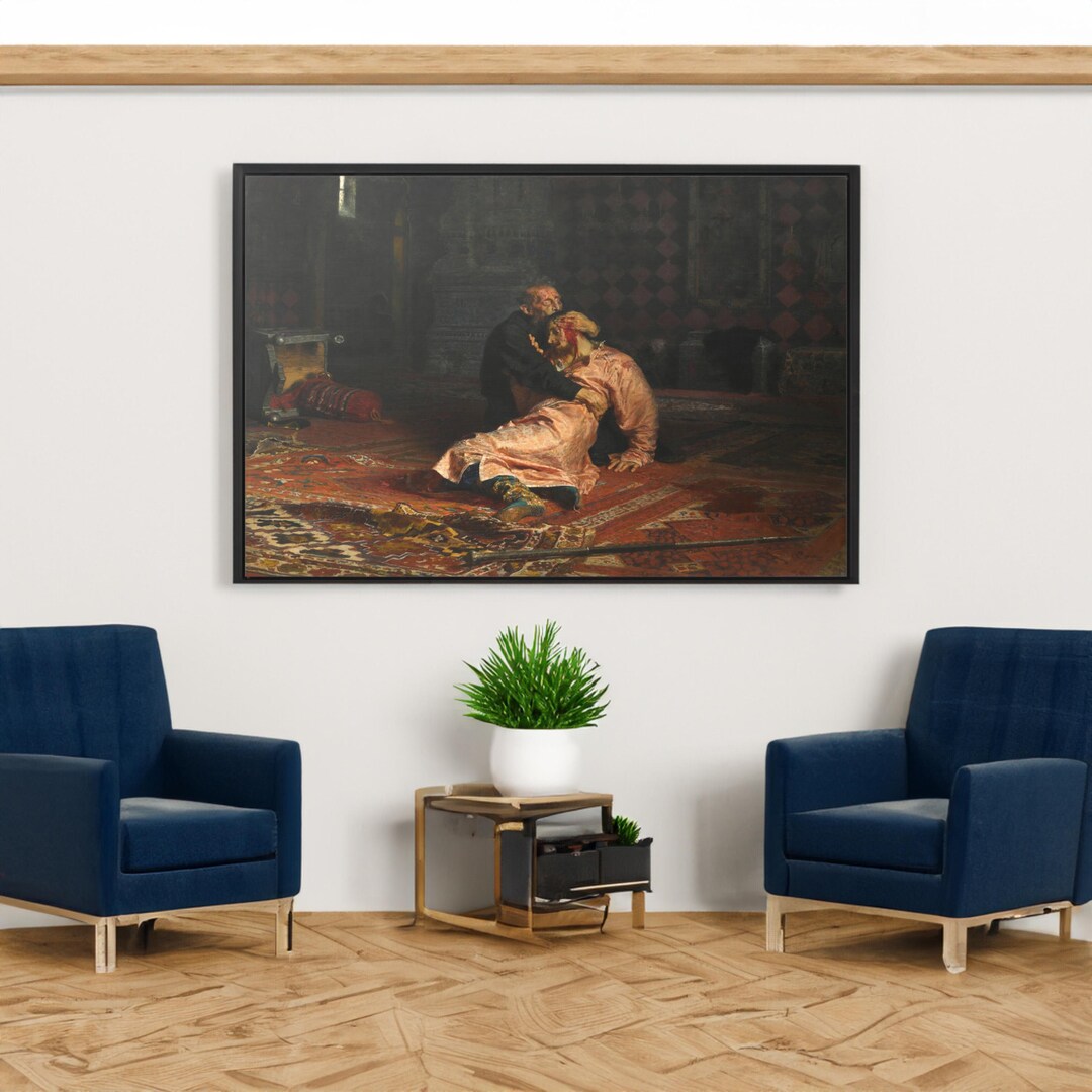 Ilya Repin Ivan the Terrible and His Son Ivan Canvas/poster Wall Art ...