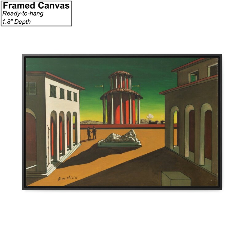 Giorgio De Chirico Piazza D'italia Canvas/poster Art Reproduction ...