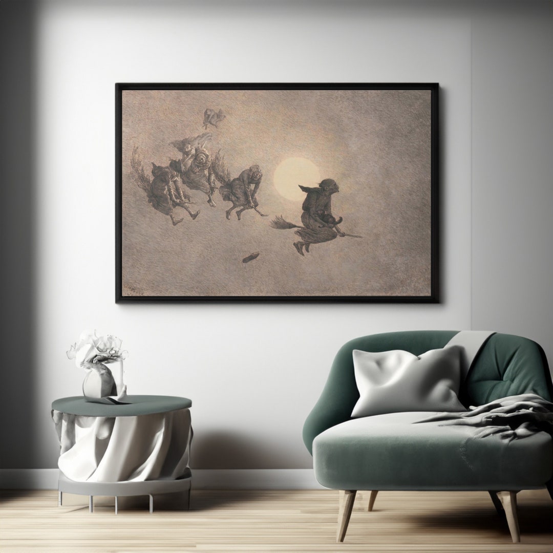 The Witches Ride by William Holbrook Beard Canvas/poster Wall Art ...