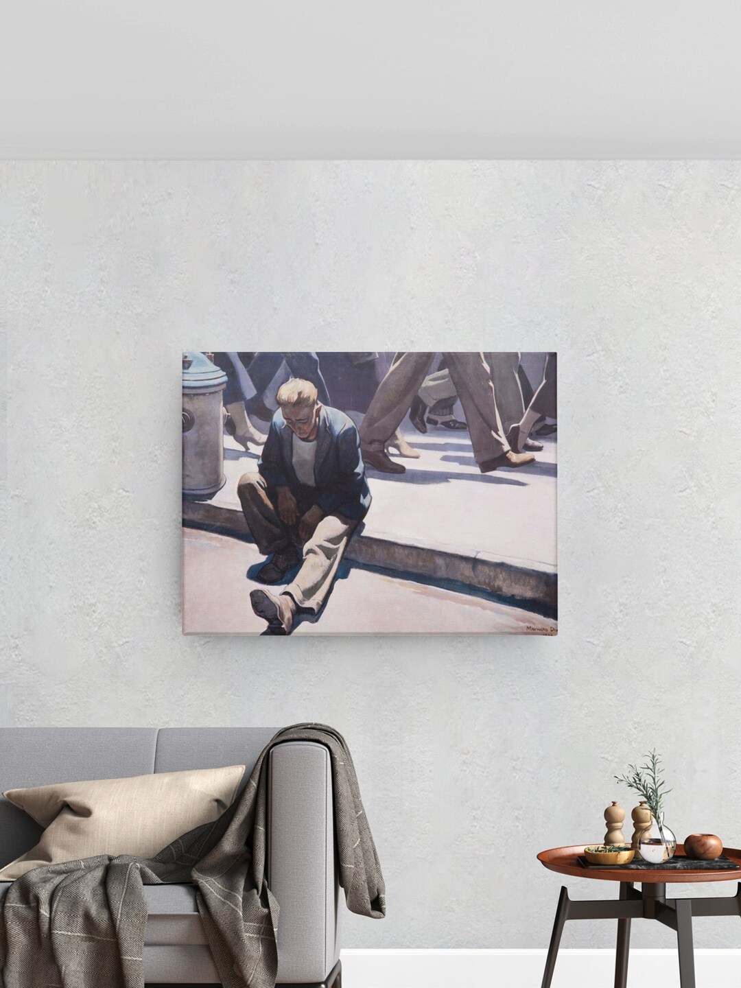 Maynard Dixon Forgotten Man (1934) Canvas/poster Art Reproduction ...