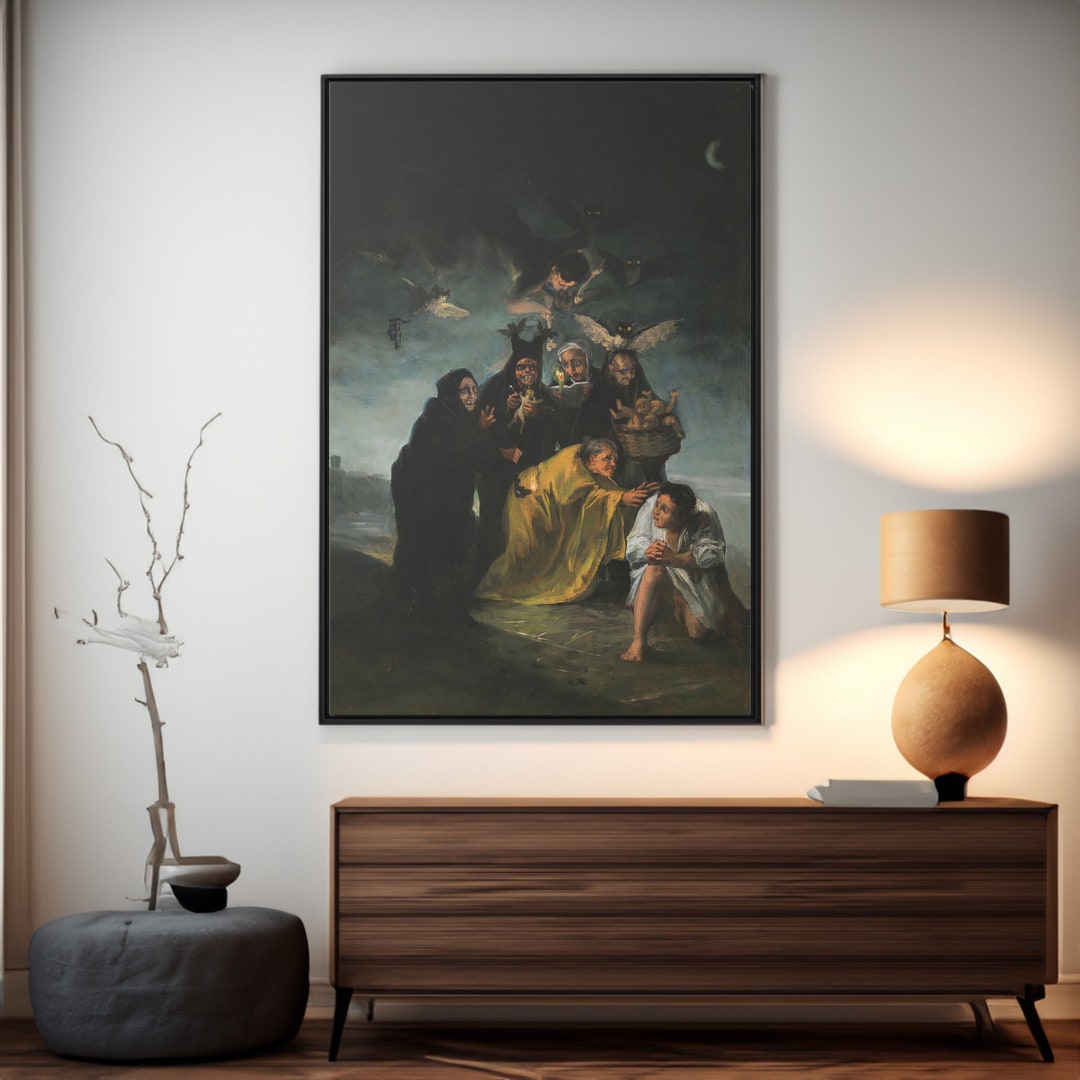 Francisco Goya Witches Sabbath Canvas/poster Wall Art, Creepy Art Print ...