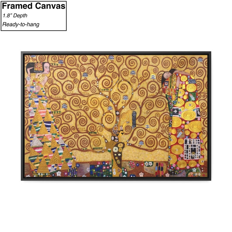 Gustav Klimt Tree of Life Canvas/poster Wall Art Art Nouveau - Etsy