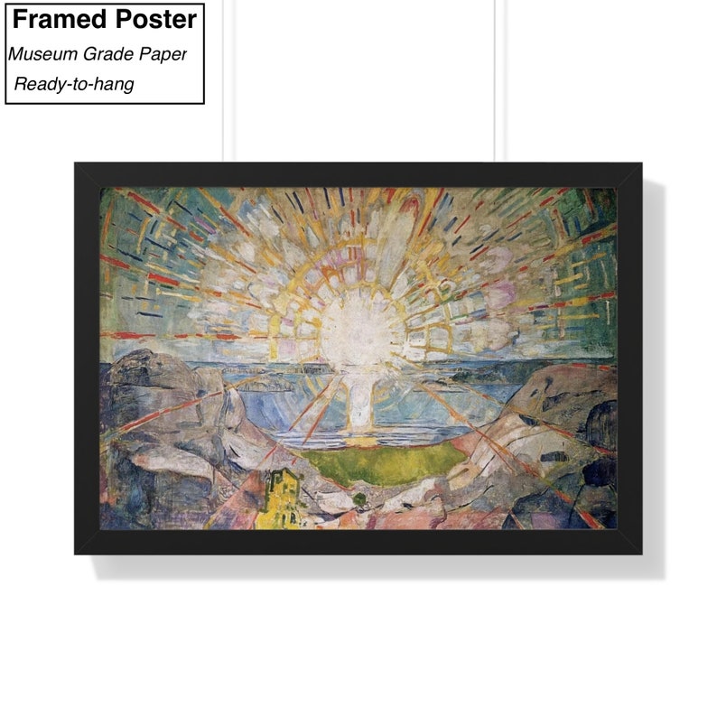 The Sun Art Reproduction: Abstract Nature Canvas Print - Etsy