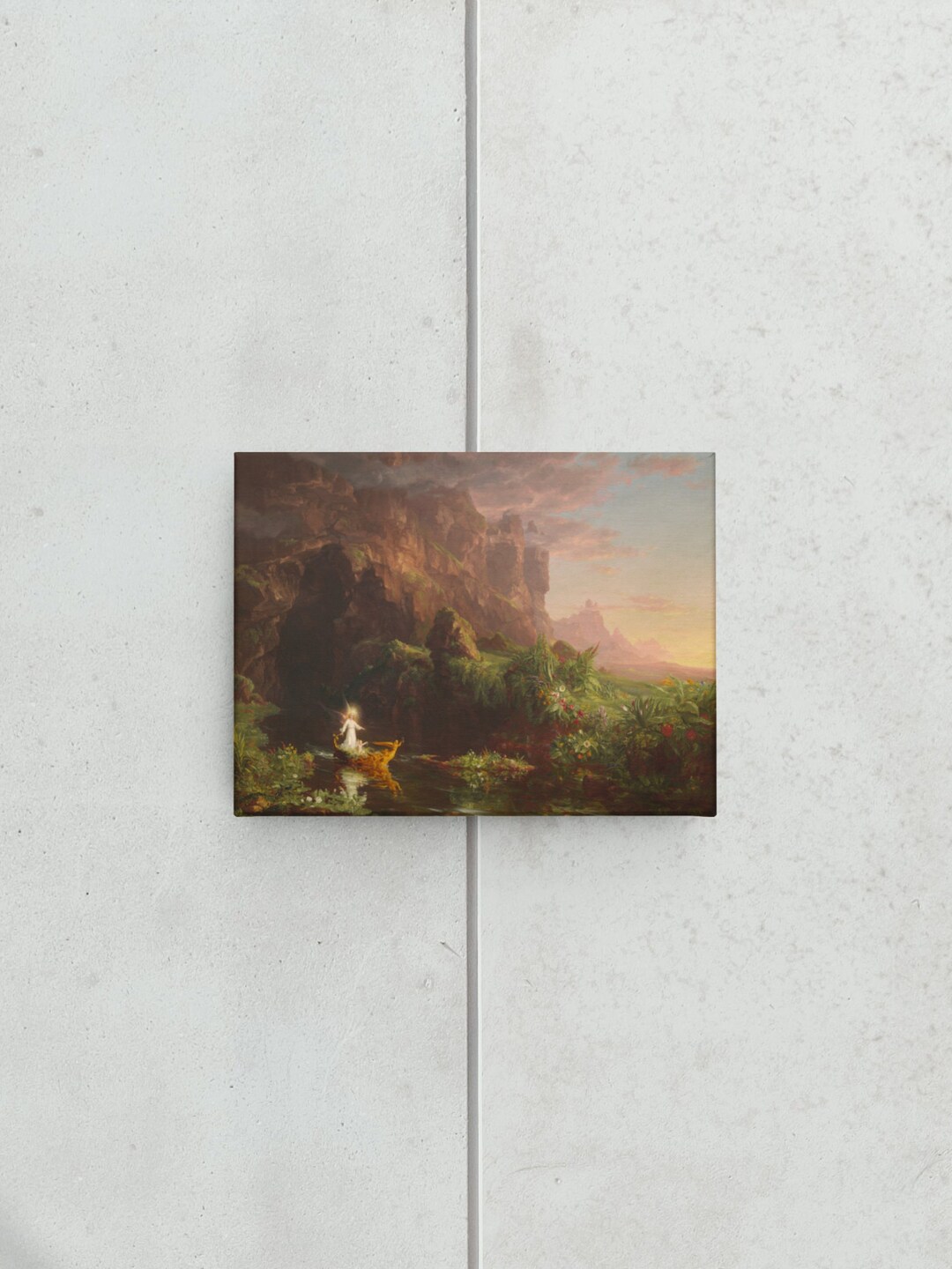 Thomas Cole the Voyage of Life: Childhood Canvas/poster Art ...