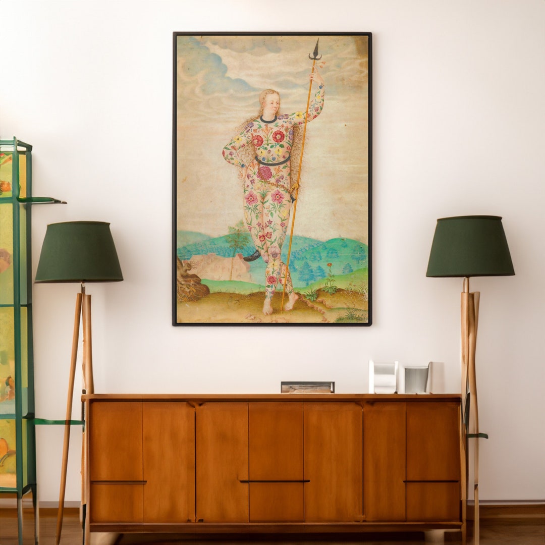 John White's Pict Tattooed Lady Art Print: Canvas or Poster - Etsy