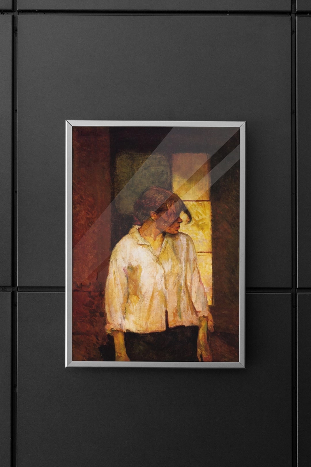 Henri De Toulouse Lautrec at Montrouge (rosa La Rouge) Canvas/poster ...