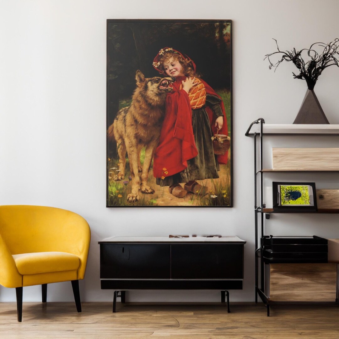 Chaperon Rouge by Gabriel Joseph Marie Augustin Ferrier Canvas/poster ...