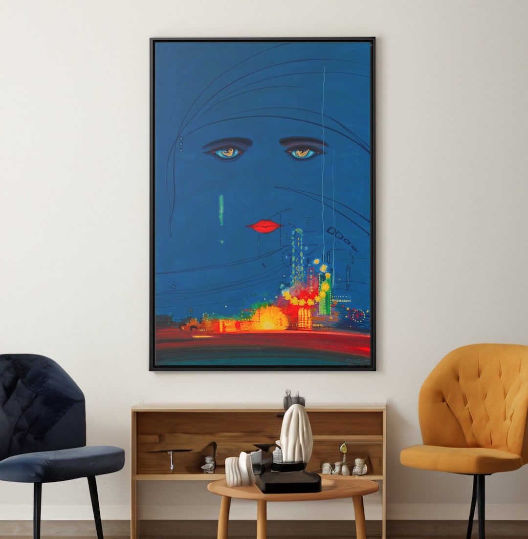 Celestial Eyes by Francis Cugat Canvas Wall Art Reproduction, the Great Gatsby Poster - Etsy