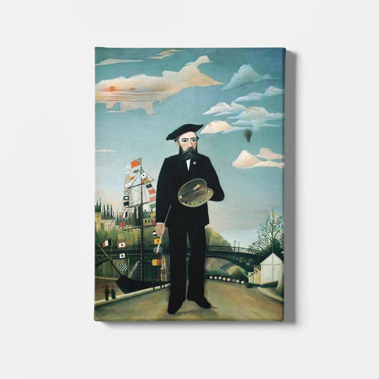 Self Portrait From Lile Saint Louis by Henri Rousseau Canvas/poster ...