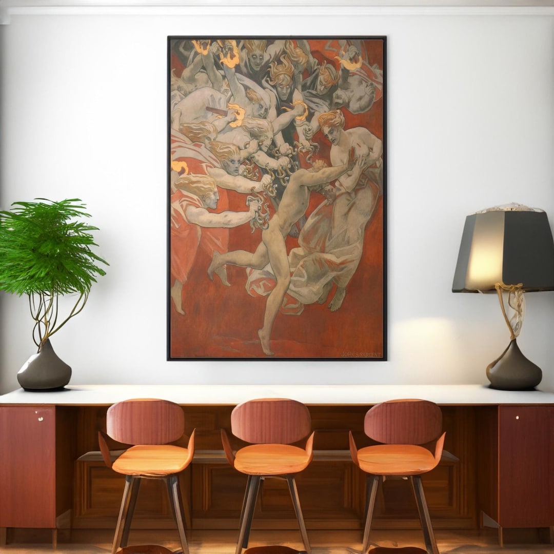 John Singer Sargent Orestes Pursued by the Furies Canvas/poster Wall ...