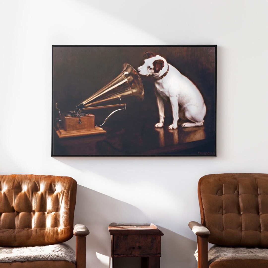 His Master's Voice by Francis Barraud Canvas/poster Wall Art ...
