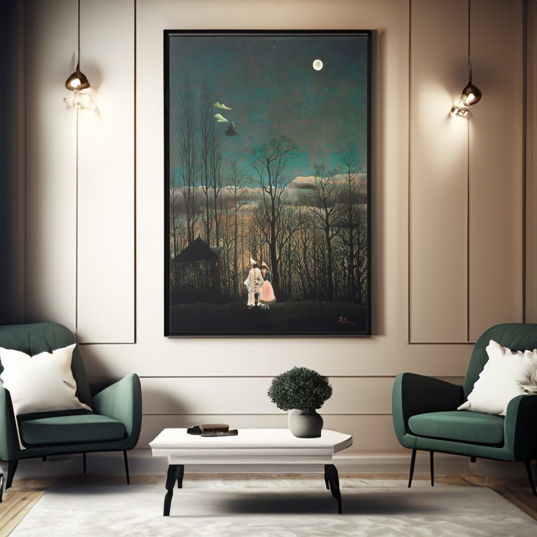 Henri Rousseau Carnival Evening Canvas/poster Wall Art Reproduction ...