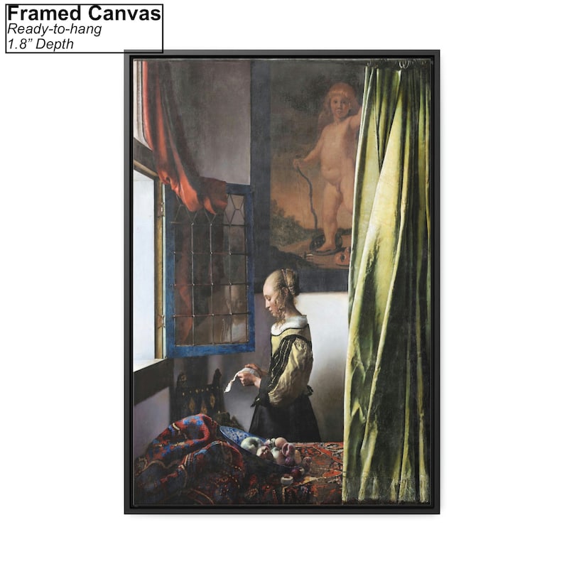 Girl Reading a Letter at an Open Window by Johannes Vermeer - Etsy