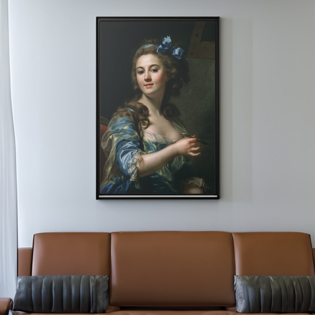 Marie Gabrielle Capet Self Portrait Canvas/poster Wall Art Reproduction ...