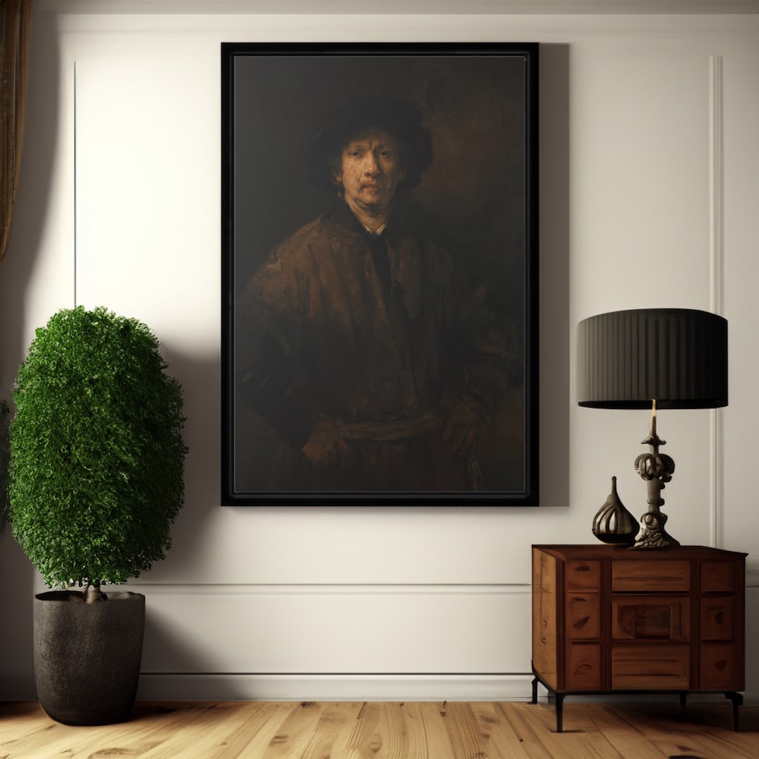 Rembrandt Self Portrait Canvas Art: Dutch Golden Age Baroque Print - Etsy
