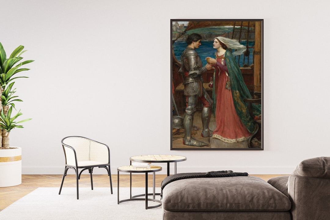 John William Waterhouse Tristram and Isolde Canvas/poster Wall Art ...