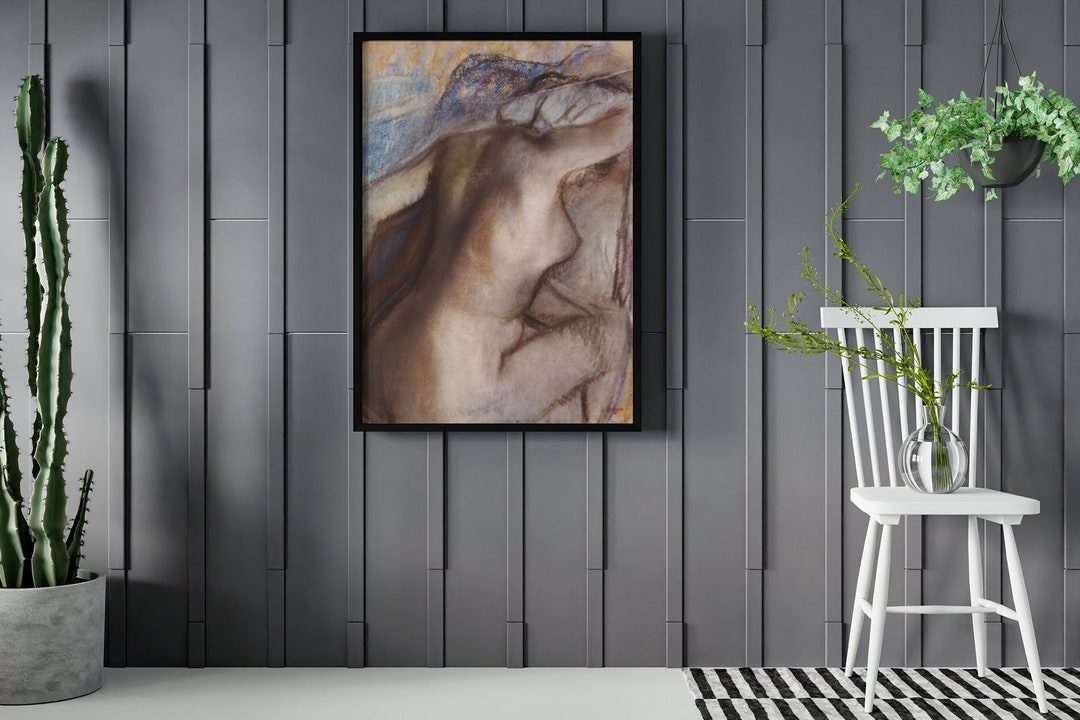 Edgar Degas After the Bath Woman Drying Herself Canvas/poster Art Reproduction, Nude Wall Art ...