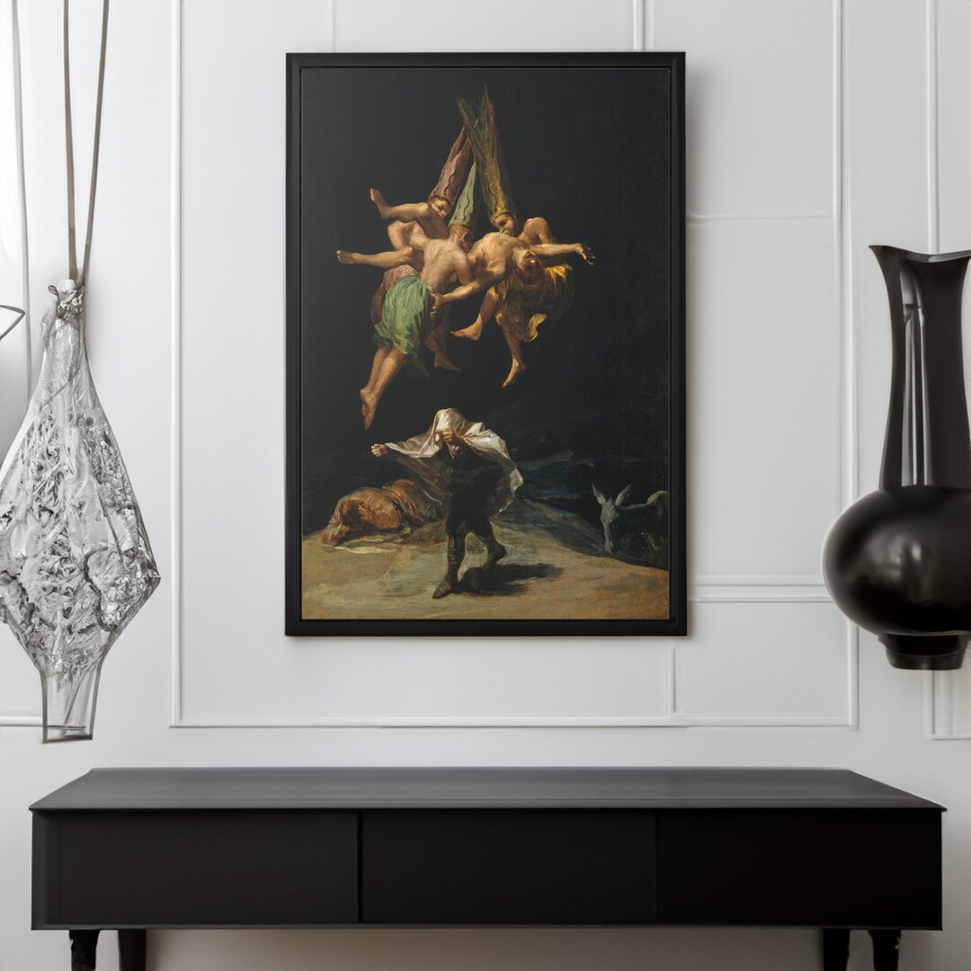 Witches Flight Francisco De Goya Canvas/poster Art Reproduction, Creepy ...