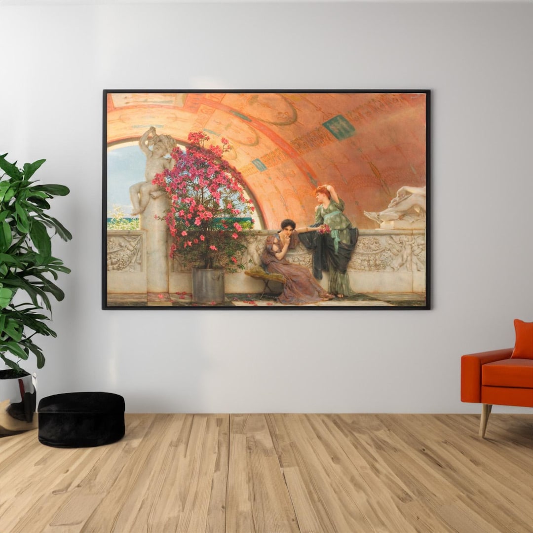 Unconscious Rivals by Lawrence Alma Tadema Canvas/poster Wall Art Reproduction - Etsy