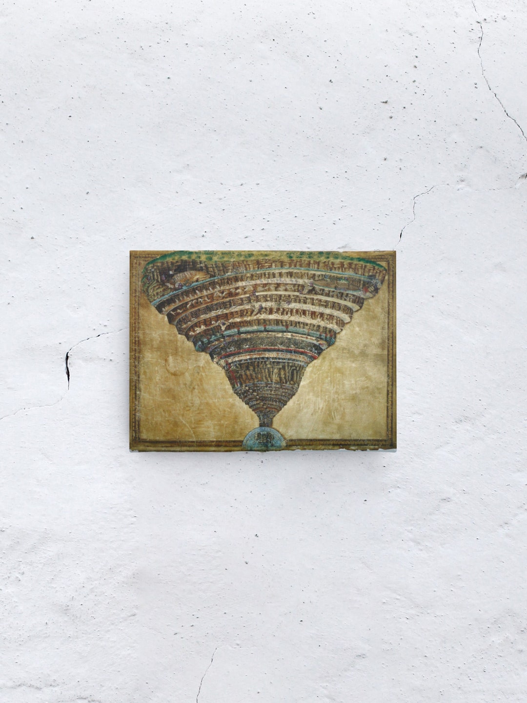 Sandro Botticelli the Map of Hell Canvas/poster Art Reproduction ...