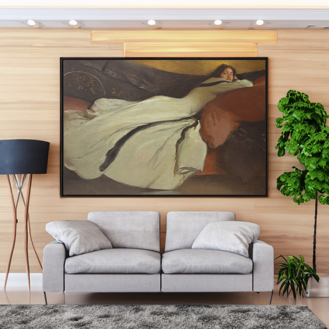 John White Alexander "repose" Art Nouveau Portrait - Canvas / Poster ...