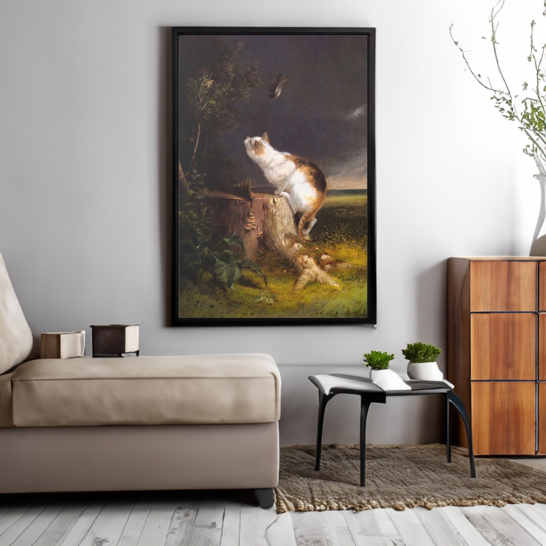 The Birdwatcher by William Holbrook Beard Canvas Wall Art Reproduction ...