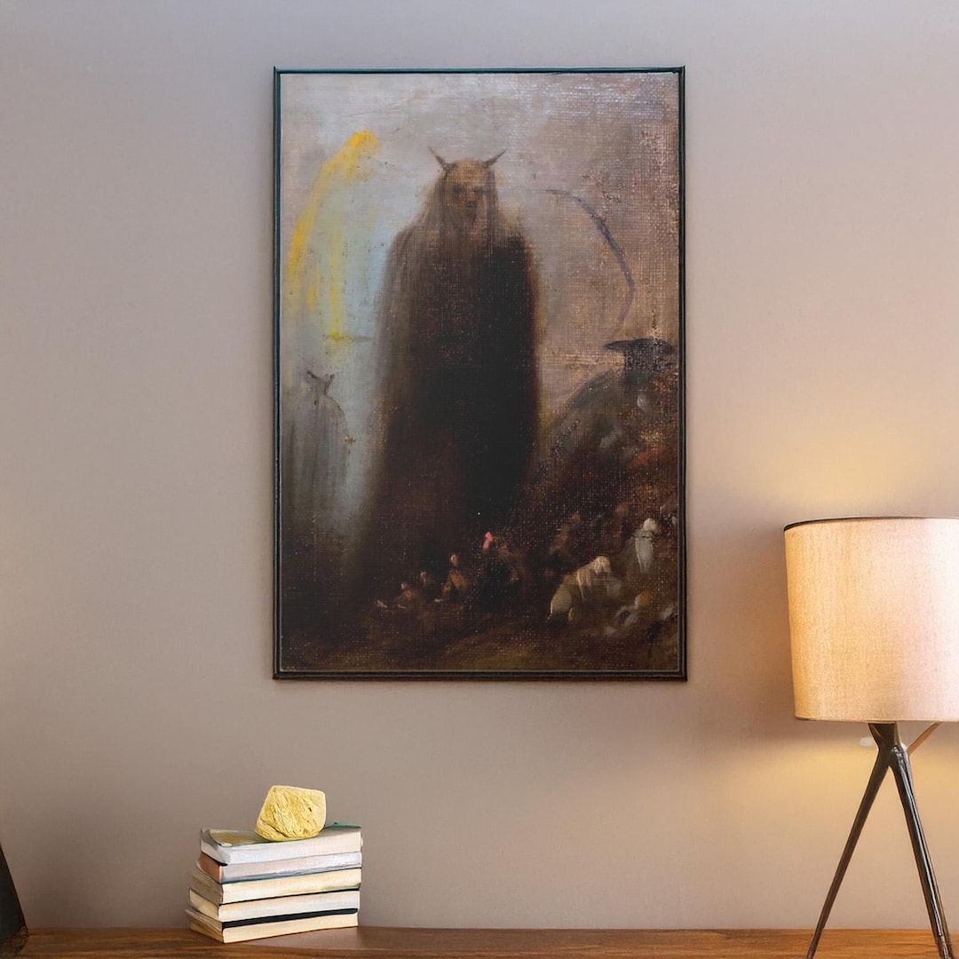 Francisco De Goya Ghostly Vision Canvas/poster Wall Art Reproduction ...