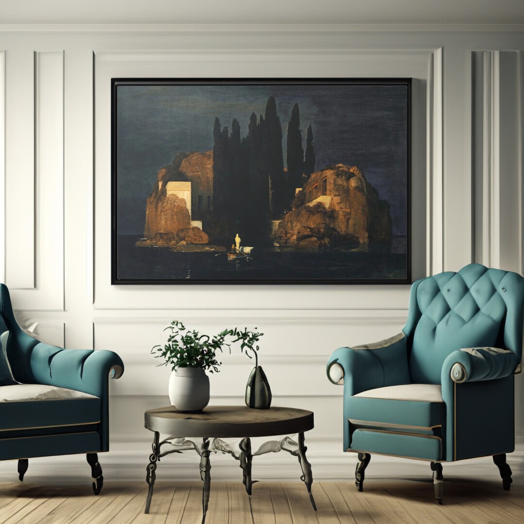 The Isle of the Dead by Arnold Bocklin Canvas/poster Wall Art ...