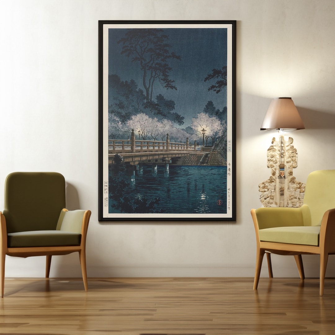 Benkei Bridge by Tsuchiya Koitsu Canvas/poster Wall Art Reproduction ...