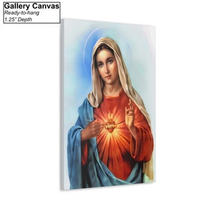 Blessed Virgin Mary Canvas/poster Wall Art Reproduction - Etsy