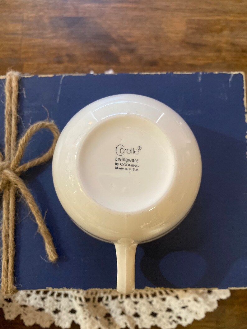 Set of 4 Corelle White With Blue Snowflake Design - Etsy