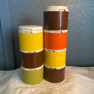 Retro Tupperware Stackable Shaker Containers Set of 7 - Etsy