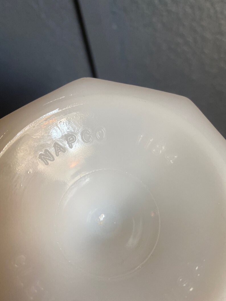 Napco Milk Glass Compote Candy Dish - Etsy