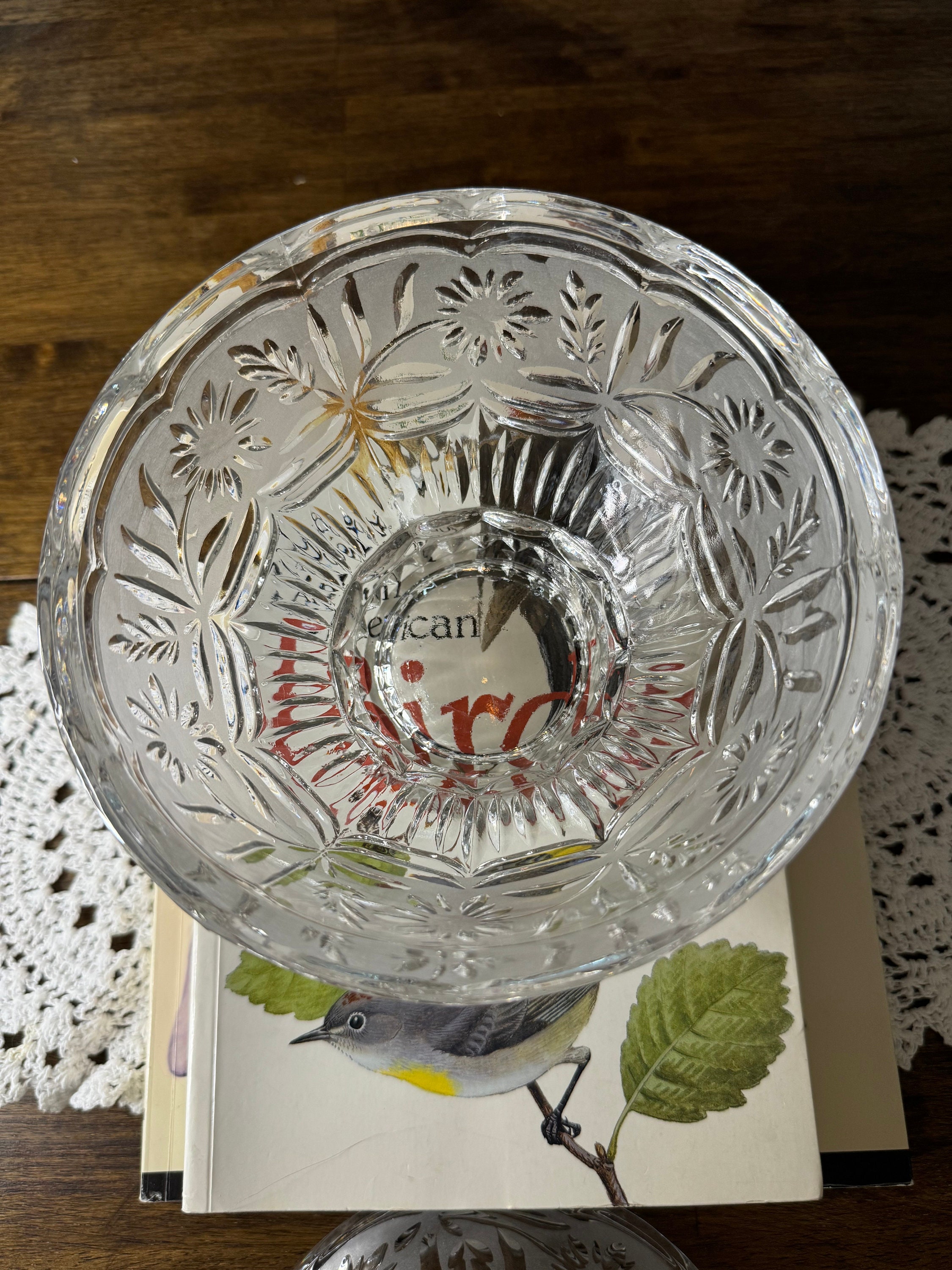 Vintage Crystal Compote/ Candy Dish With Finial Lid - Etsy