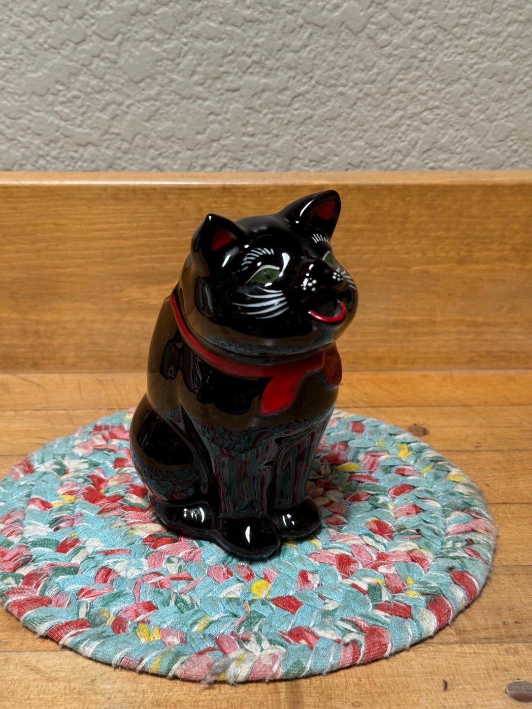 Vintage Shafford Japan Redware Pottery Black Cat Creamer/pitcher - Etsy