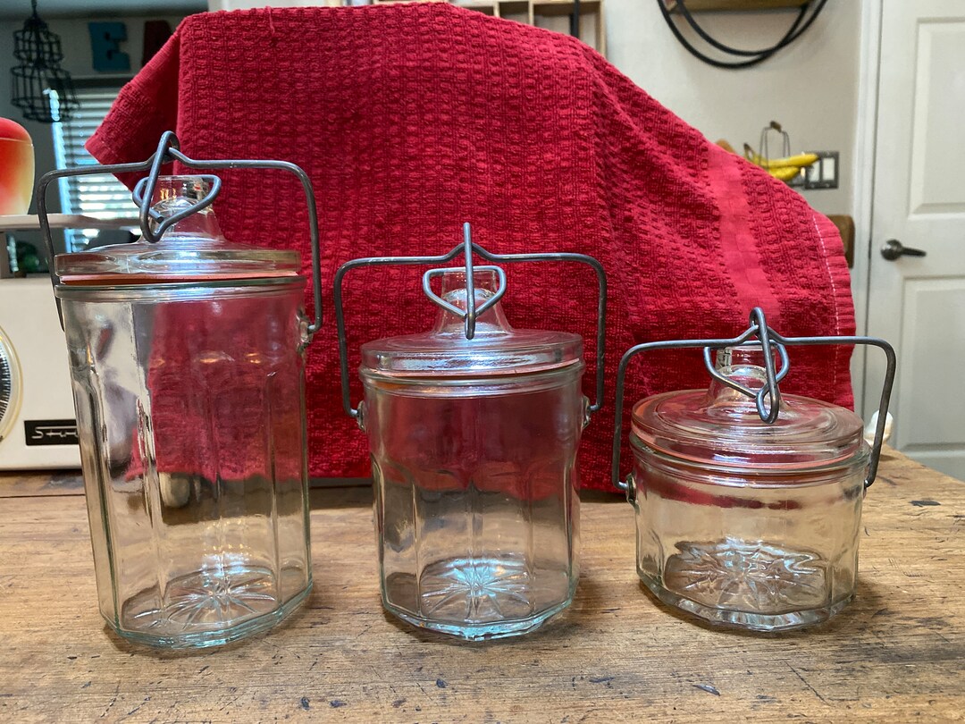 Wheaton Glass Crock Lightening Jars - Etsy