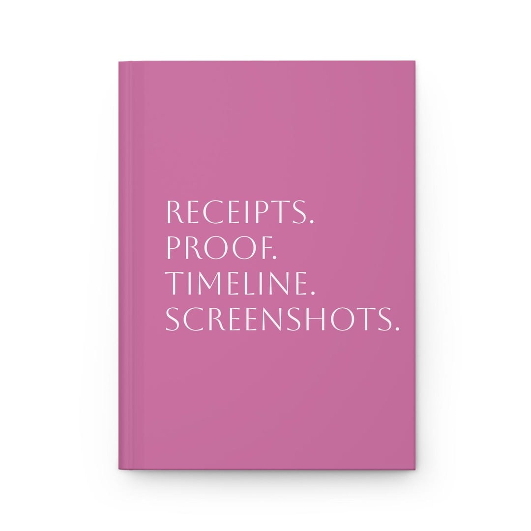 Receipts, Proof, Timeline, Screenshots RHOSLC Hardcover Journal Matte ...