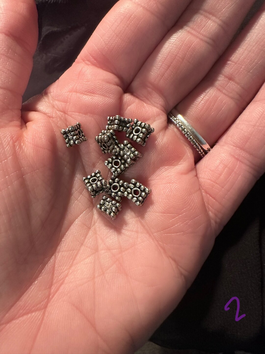 Silver Square Spacers, Spacer Beads, DIY Jewelry, DIY Earrings, DIY ...