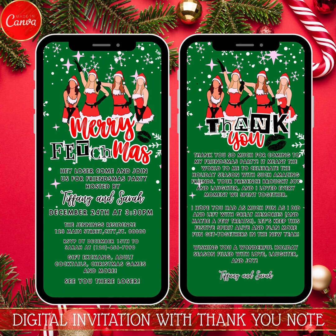 Funny Merry Fetchmas Christmas Invitation – Animated Digital Evite ...