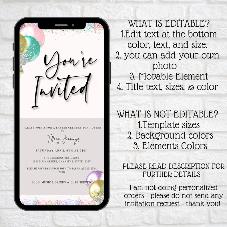 You're Invited Digital Party Invitation Special Event - Etsy