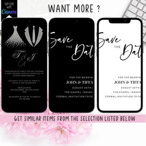 Digital Wedding Invitation, Electronic Wedding Text Message Evite ...