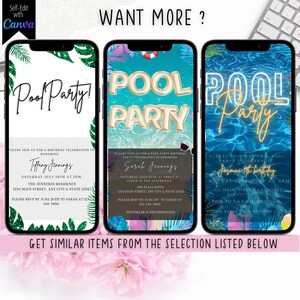 Digital Beach Party Invitation, Electronic Bachelorette Beach Party ...