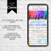Colorful Rainbow Kickback Picnic Invitation, Electronic Party Invite ...