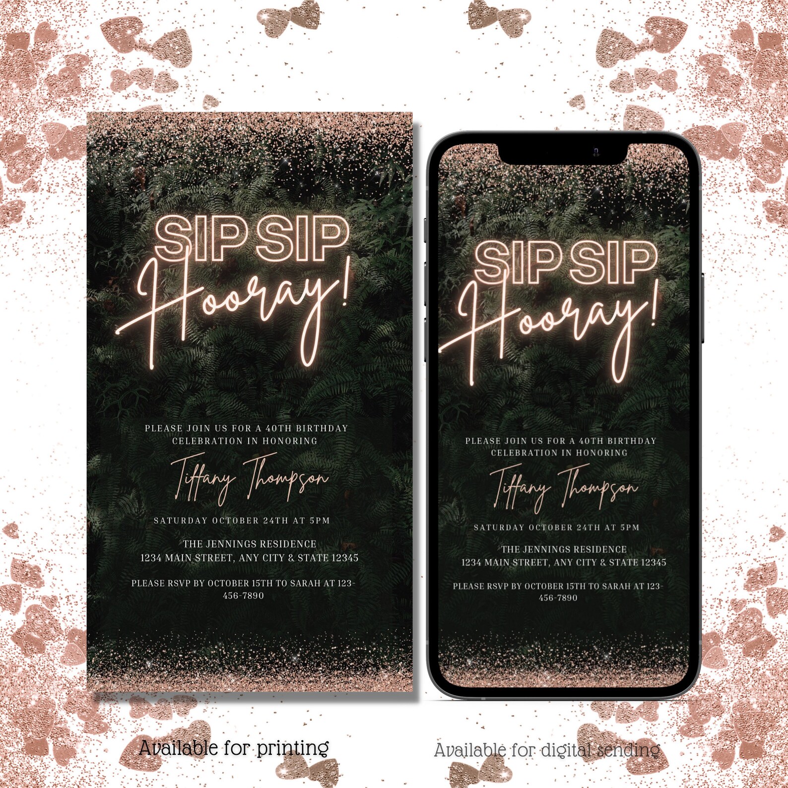 Digital Birthday Party Invitation Electronic Party Invite - Etsy