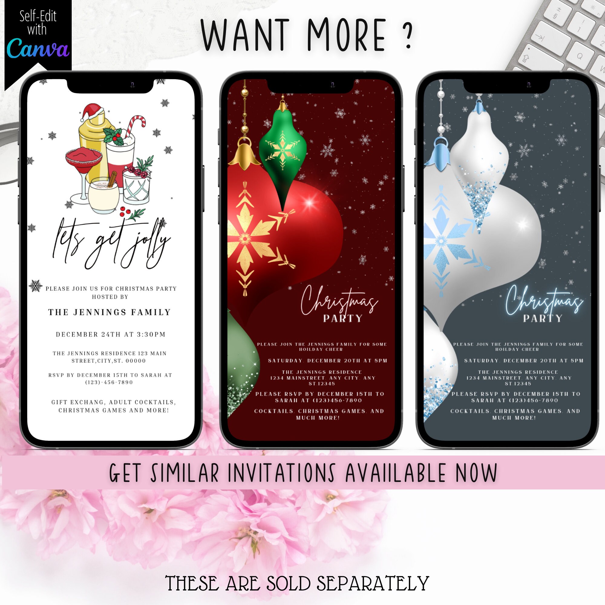 Electronic Ugly Sweater Holiday Invitation, Digital Ugly Sweater Annual ...